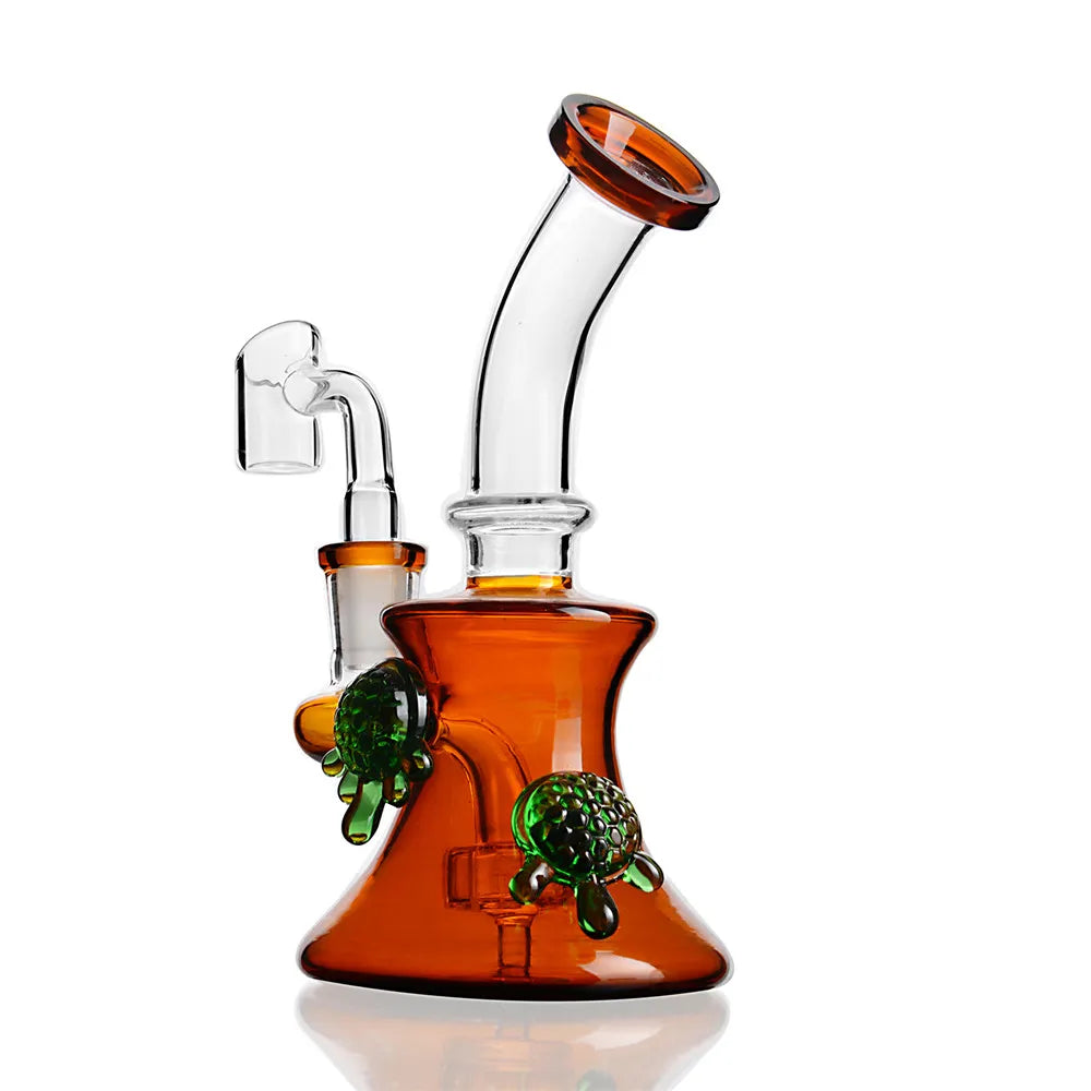 CUSTOMIZED RECYCLER BONG (ORANGE) – CITY LINE SMOKE SHOP